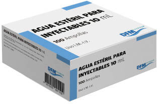 Agua esteril para inyectables 10 ml